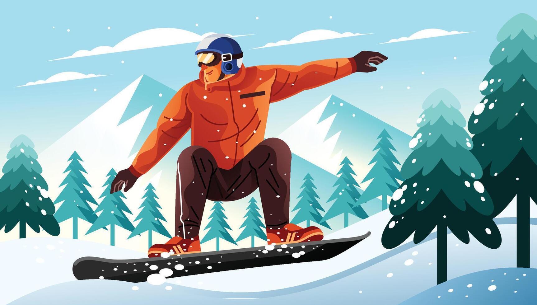 Snowboarding Terrain Vector Art, Icons, and Graphics for Free Download