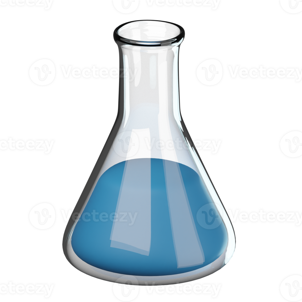 3D Flask Transparent Icon Illustration 52886185 PNG