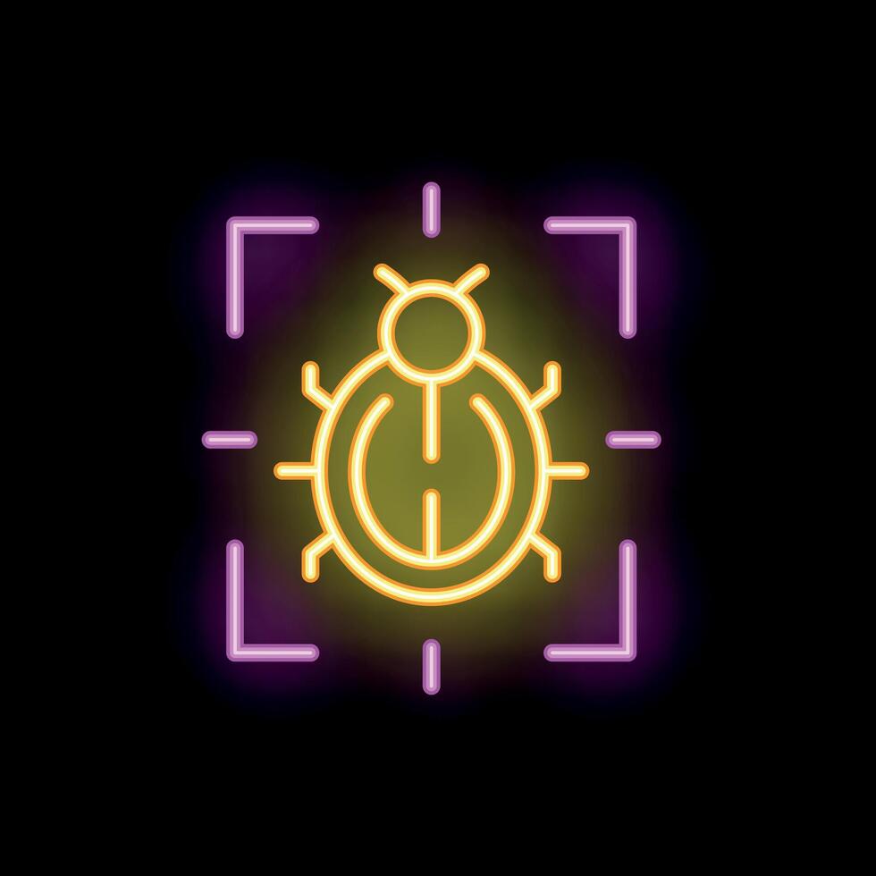 Neon sign of bug fixing, debugging, software testing and fixing concept ... Neon sign of bug fixing, debugging, software testing and fixing concept ...