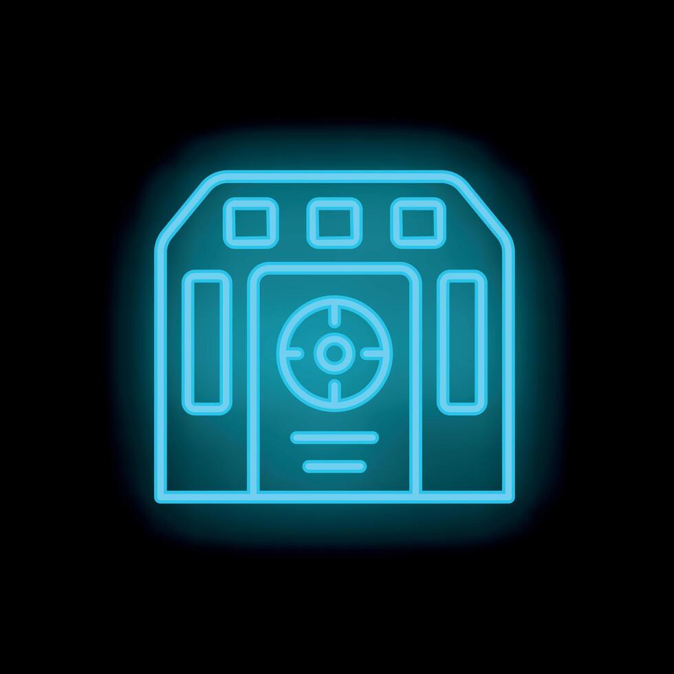 Neon floppy disk icon glowing against dark background 52900725 Vector ... Neon floppy disk icon glowing against dark background 52900725 Vector ...
