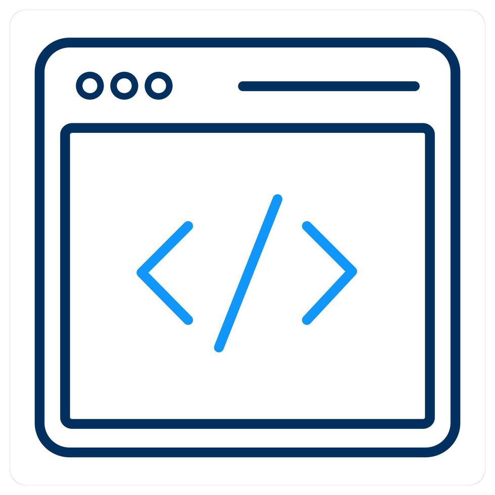 Coding and monitor icon concept 52903227 Vector Art at Vecteezy