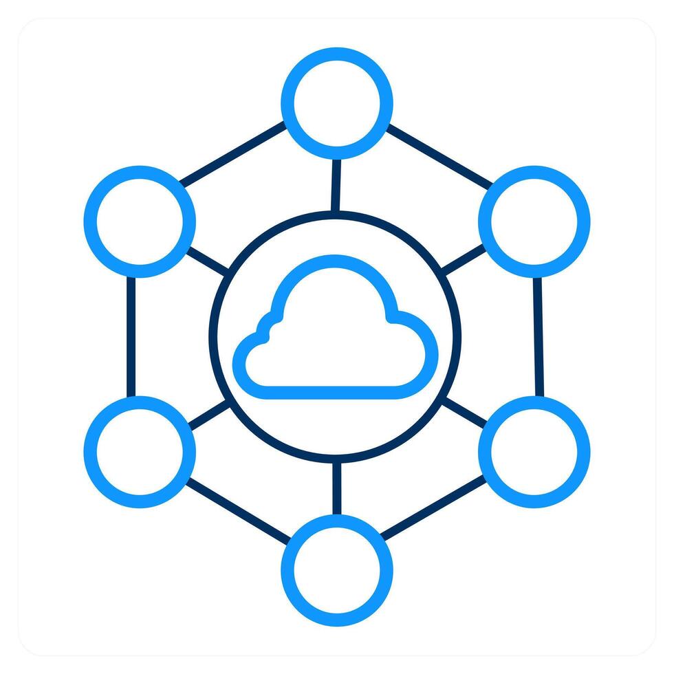 Cloud Network and server icon concept 52903530 Vector Art at Vecteezy