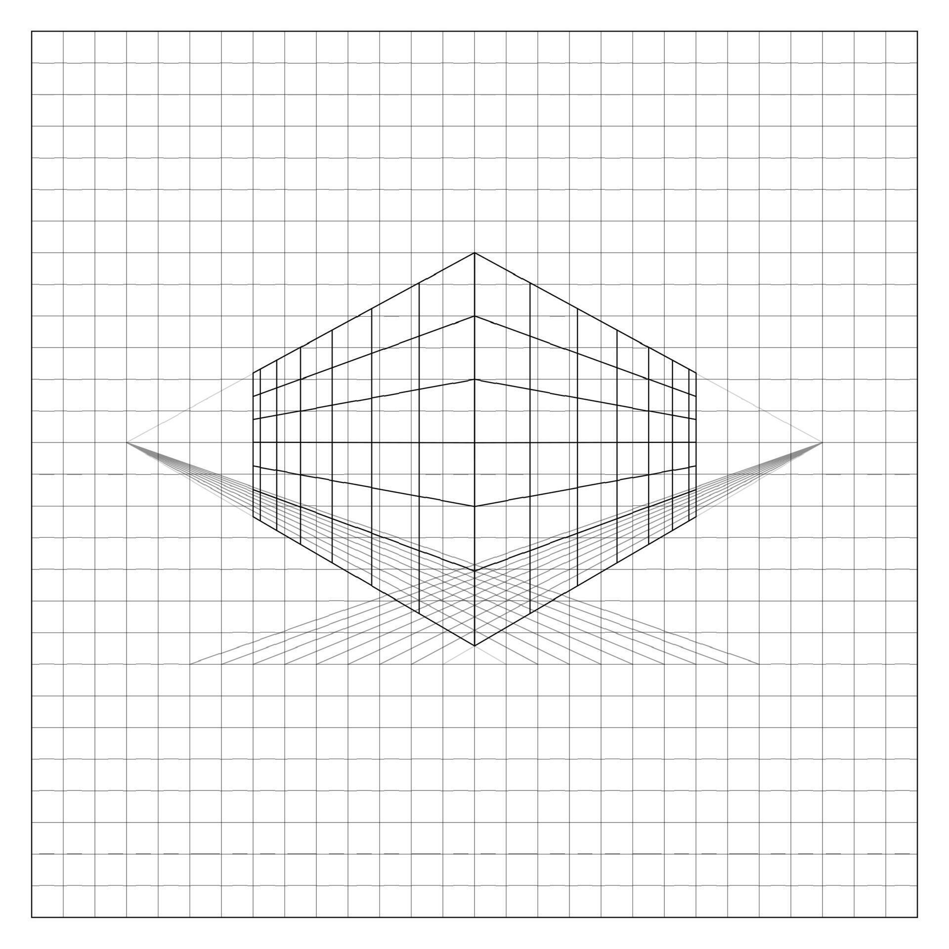 Perspective Grid For Constructing Complex 52908982 Vector Art at Vecteezy