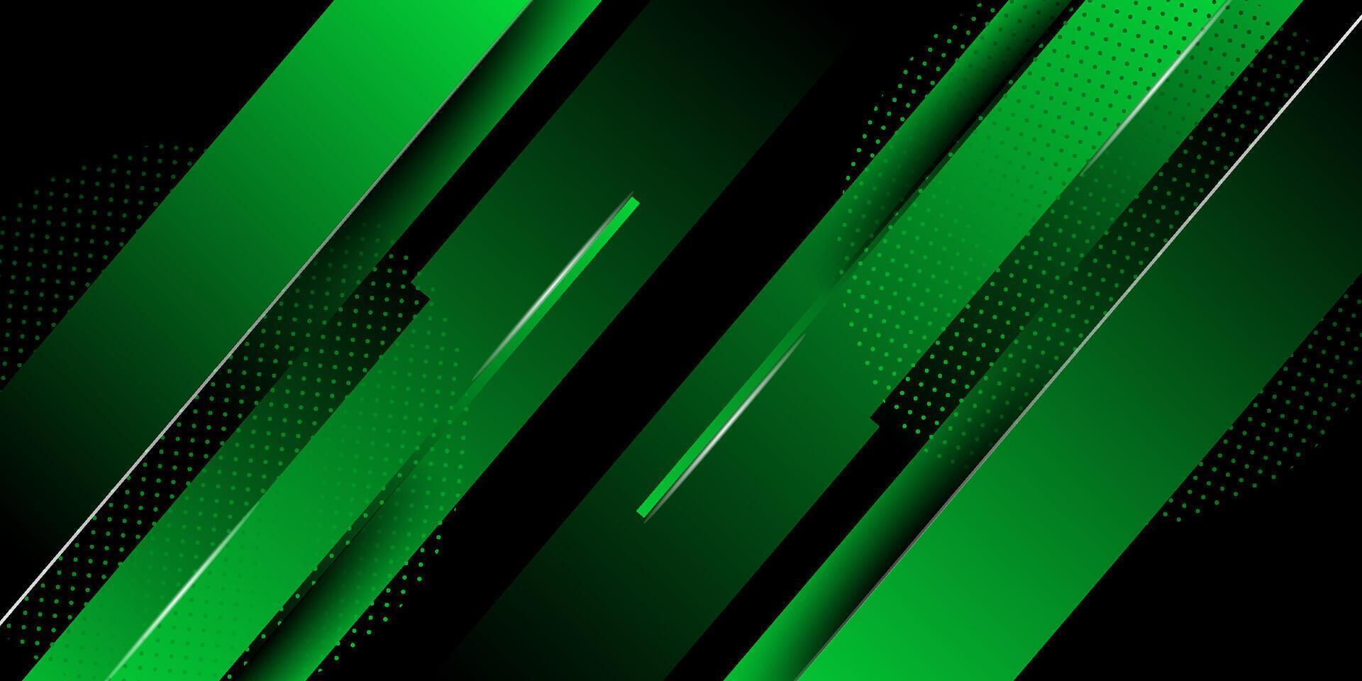 Abstract bright green geometric background template with curved ... Abstract bright green geometric background template with curved ...