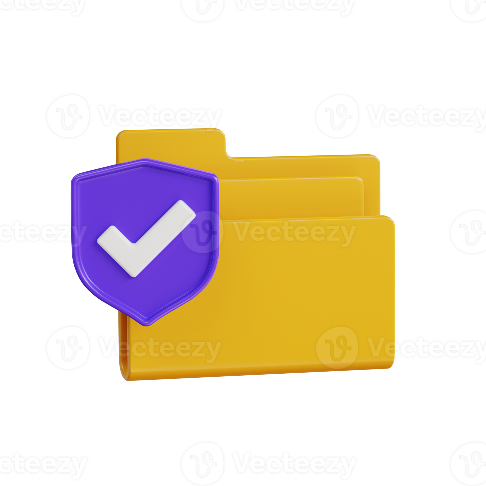 Folder Shield 3d Icon Folder Protection 3d Icon 52925043 Png