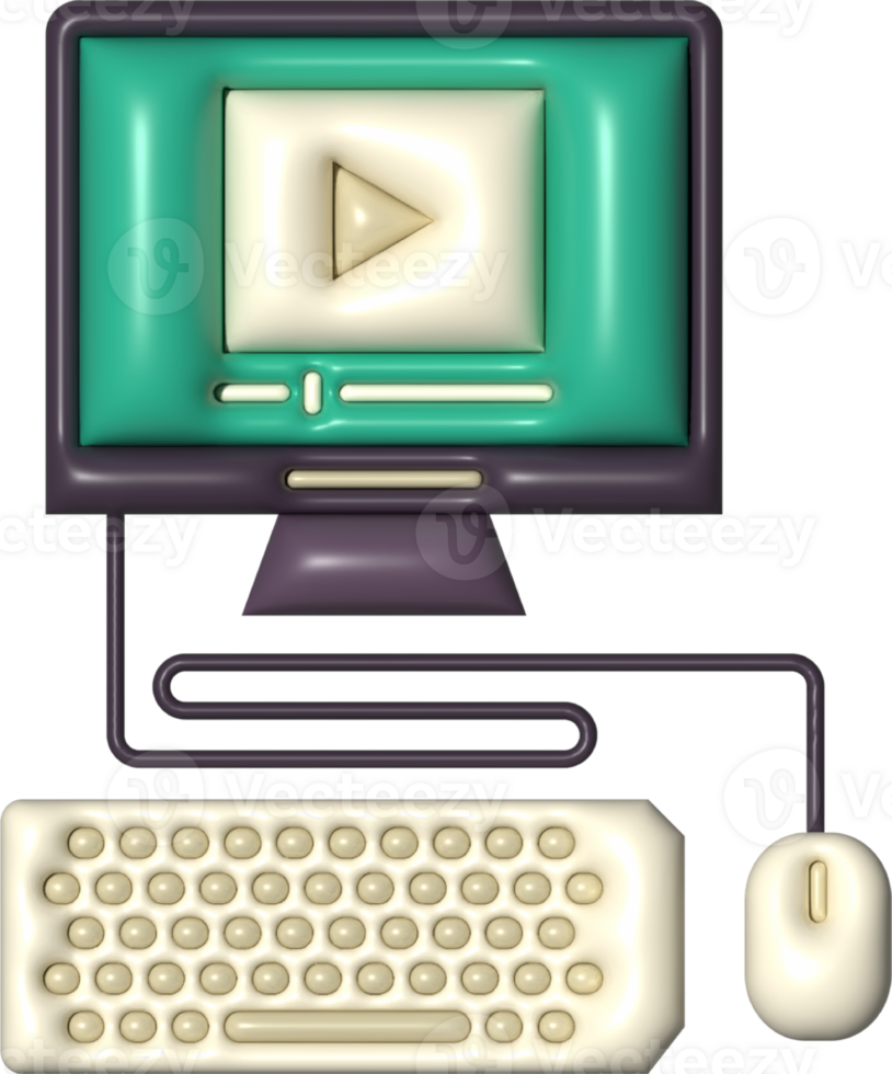 Stylized Computer Monitor Interface Graphic Webinar 52934259 Png