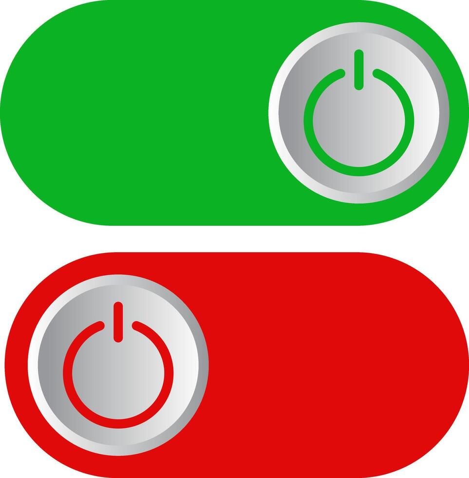 Toggle Switch Button Icon Set On And Off Toggle Switch Button Power Toggle Icons 52943319