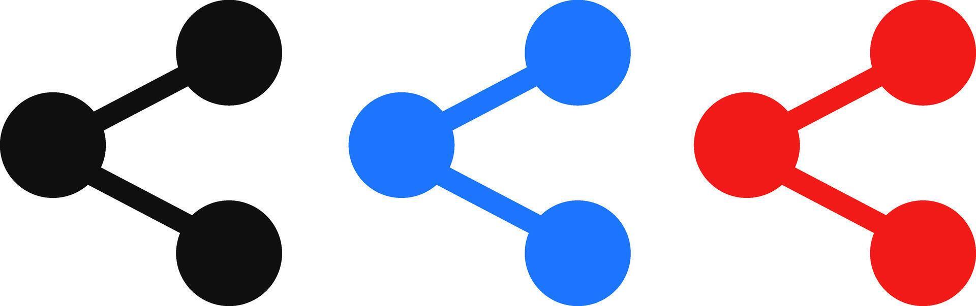 Share Icon Set Connection Symbol Connect Data Sharing Link Symbol Sharing Sign 52943321