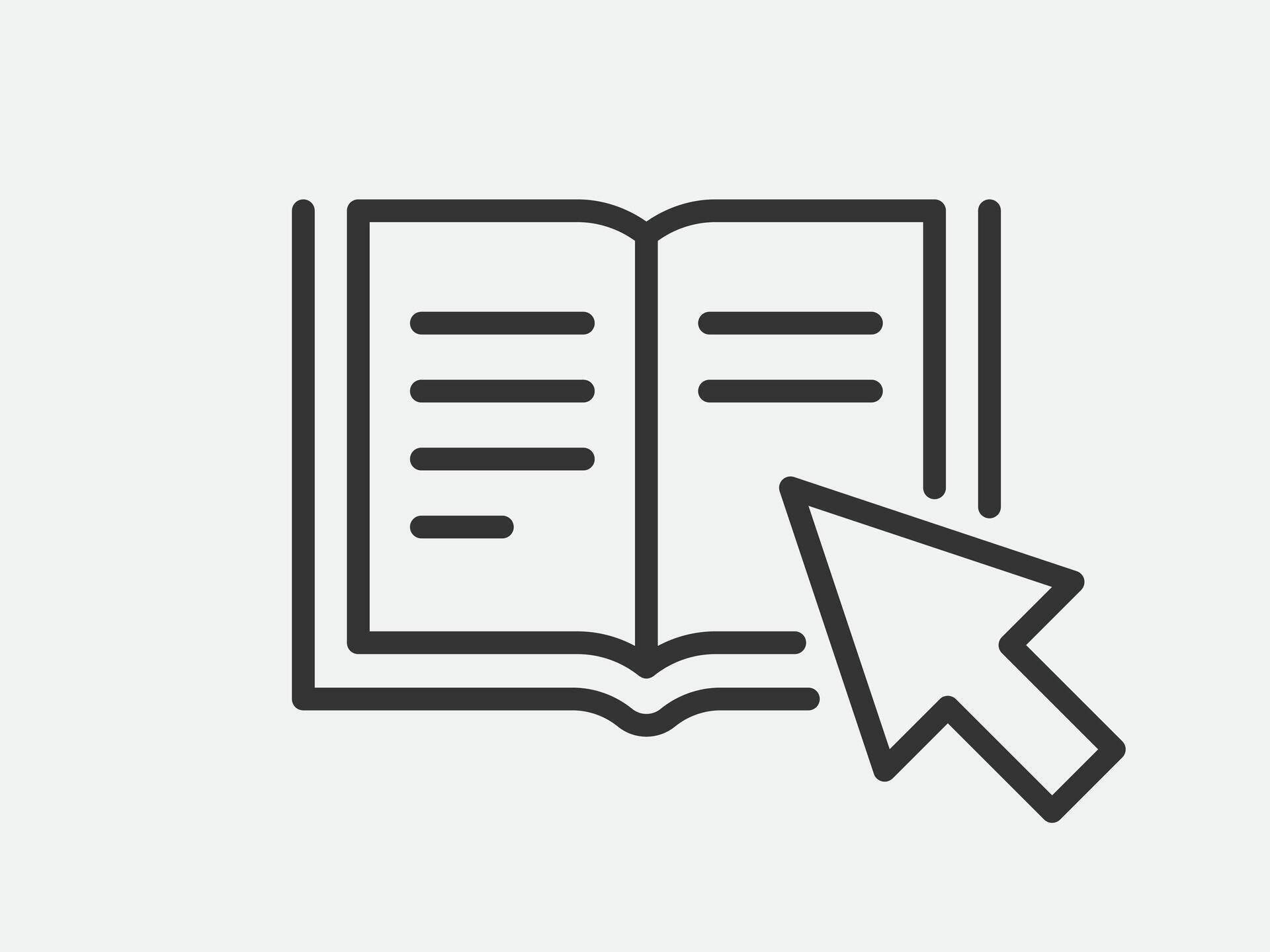 Guide icon , user manual. Service information document, instruction ...