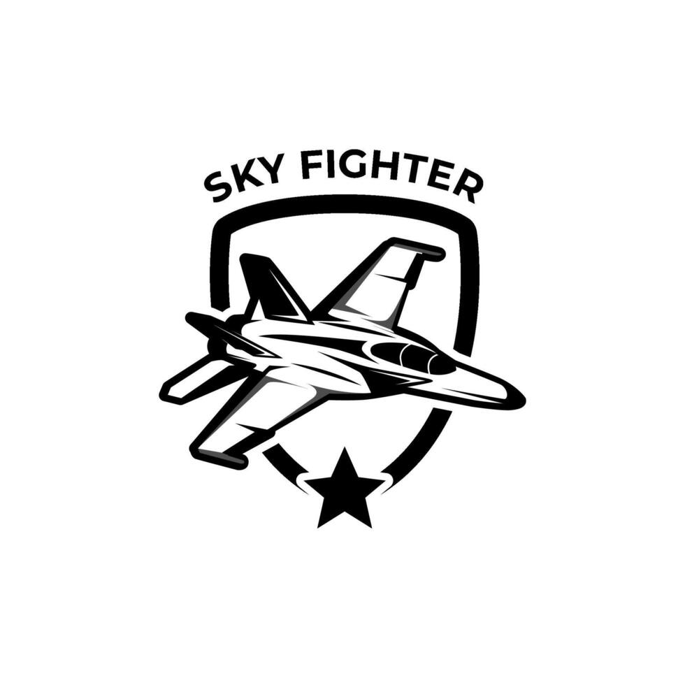 Jet Fighter Logo Template Illustration 52950947 Vector Art At Vecteezy