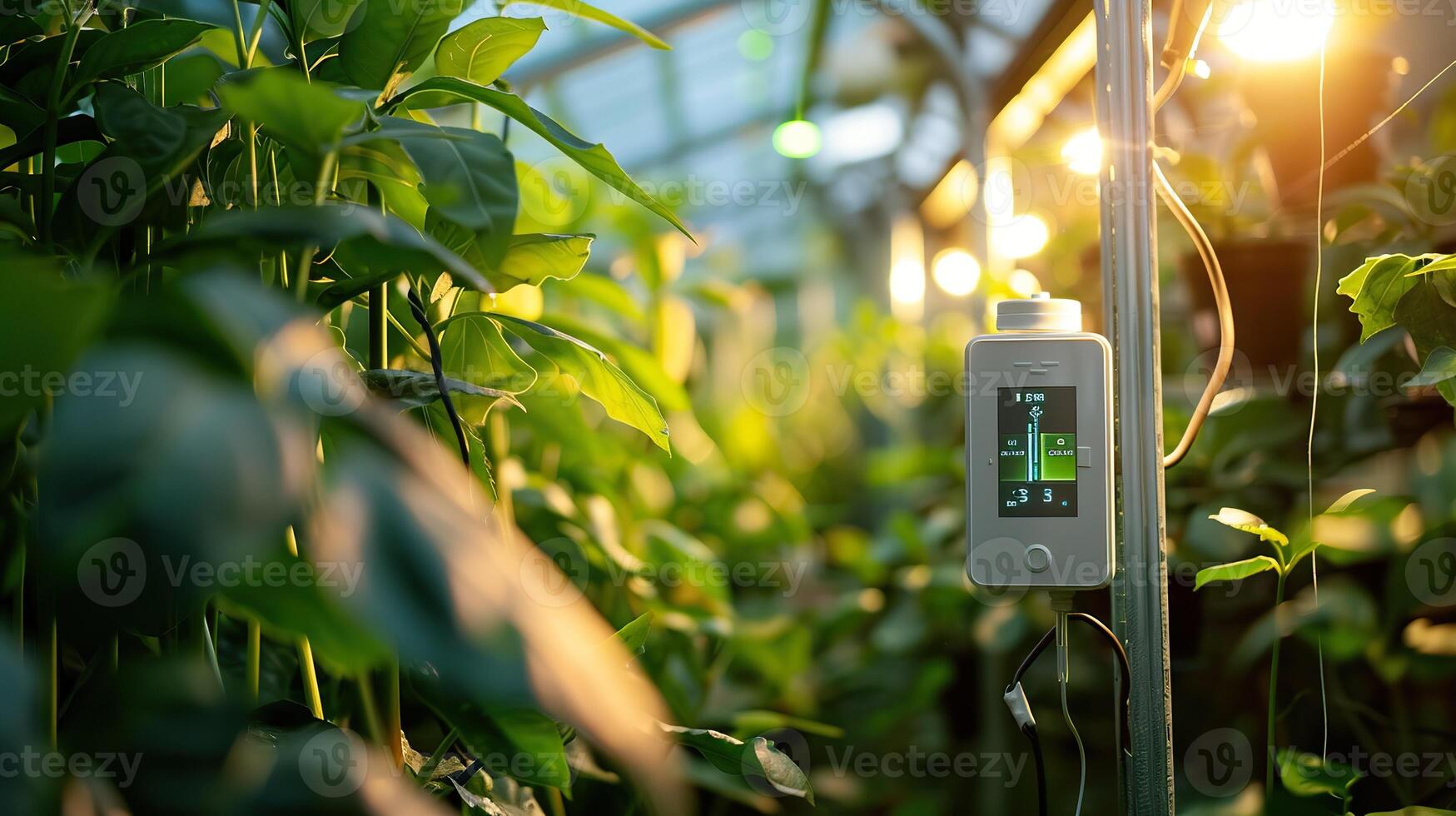 high-tech greenhouse sensors monitoring temperature and humidity 52959066 Stock Photo at Vecteezy