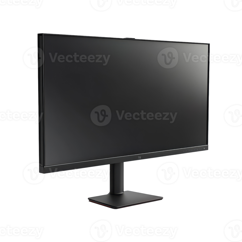 High-Resolution Computer Monitor for Professional Use on Transparent ...