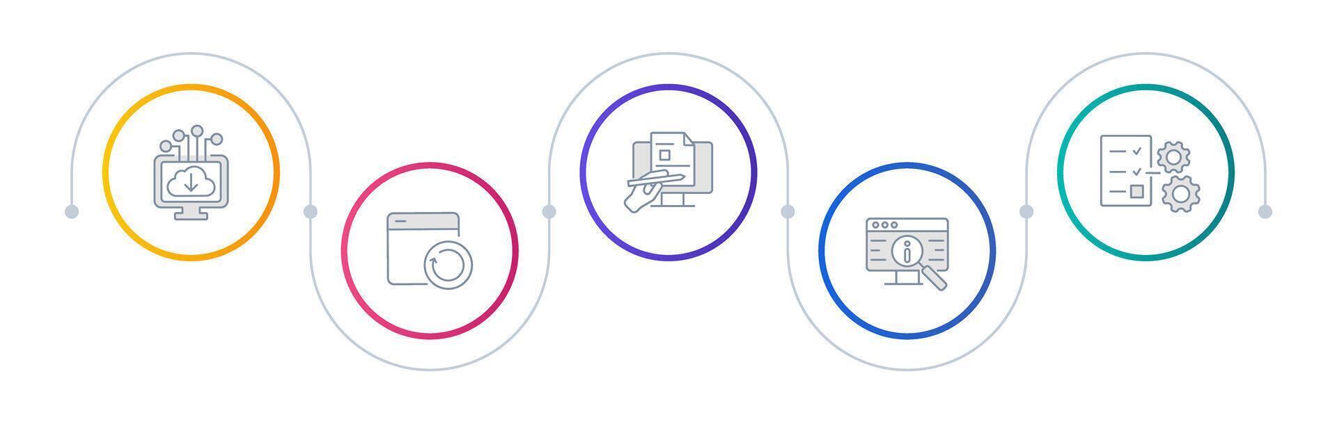 Code Programming Management Infographic Circles Version Control Software Development