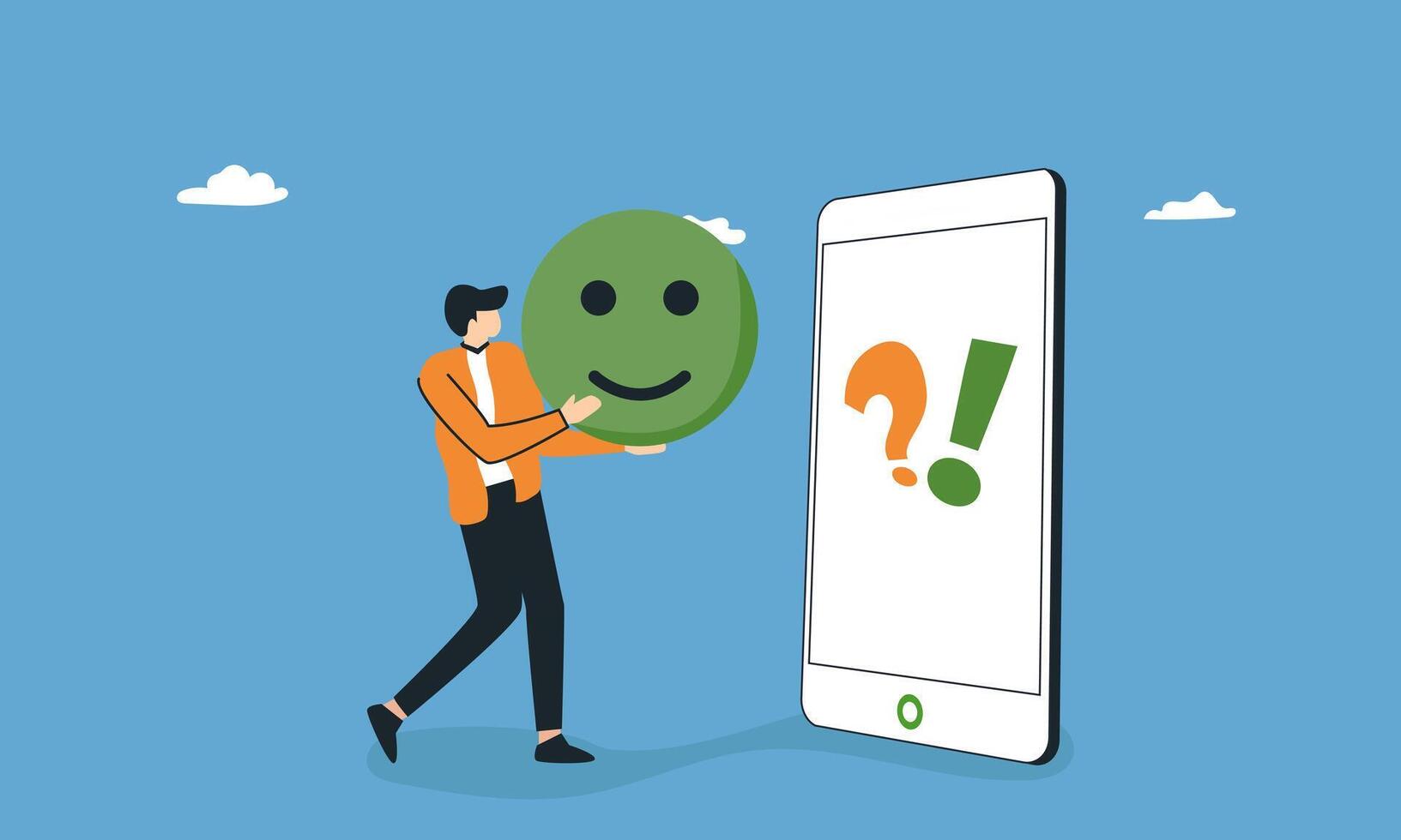 Positive Customer Feedback Customer Support Contacting With Helpdesk Service Asking Questions