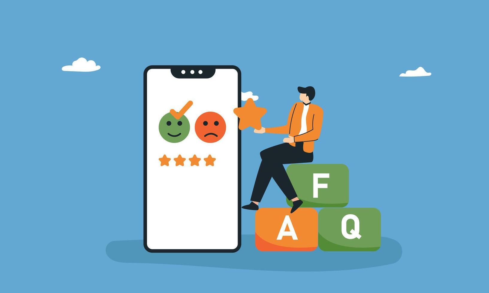 Positive Customer Feedback Customer Support Contacting With Helpdesk Service Asking Questions