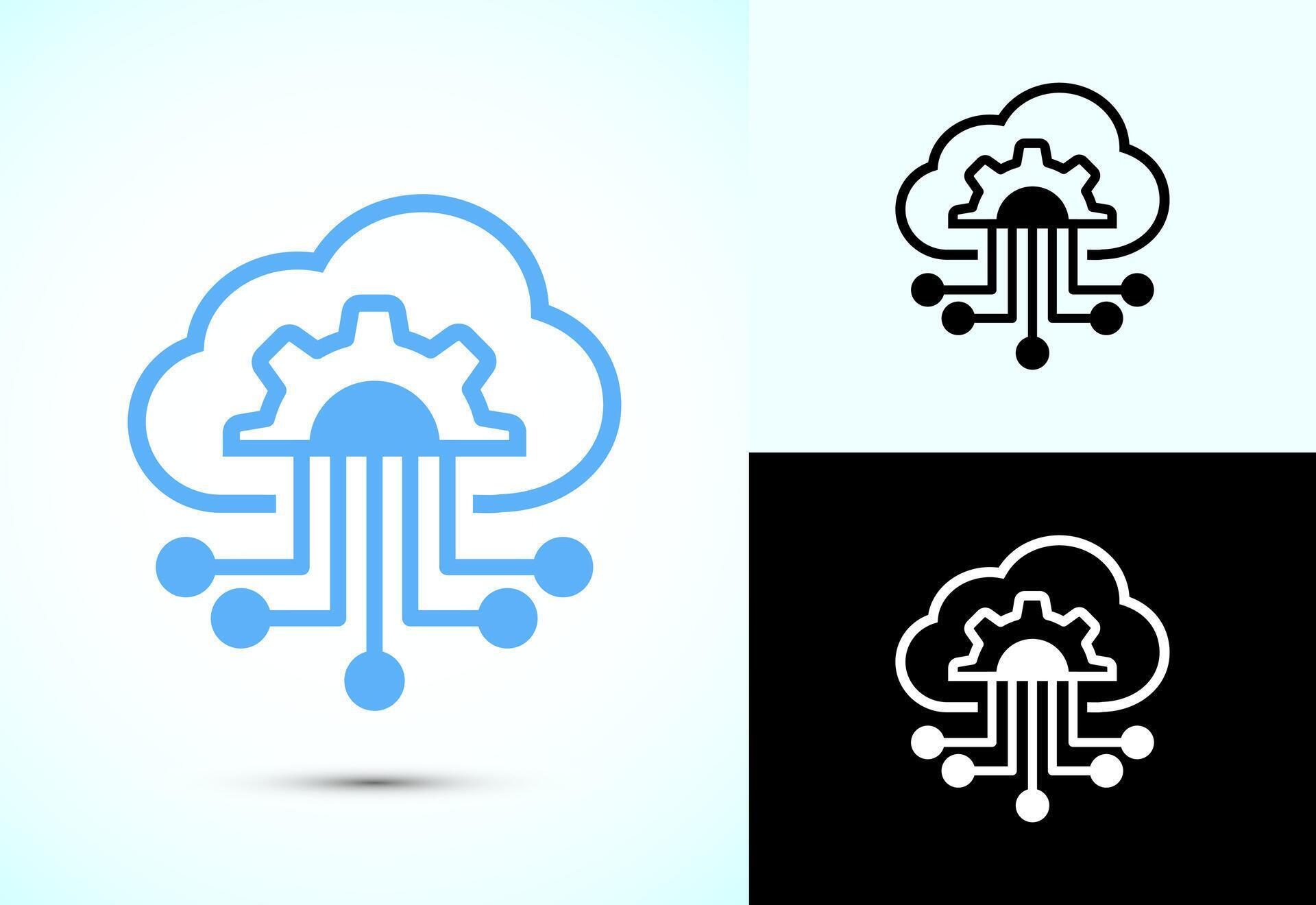 Cloud computing icon 52975967 Vector Art at Vecteezy