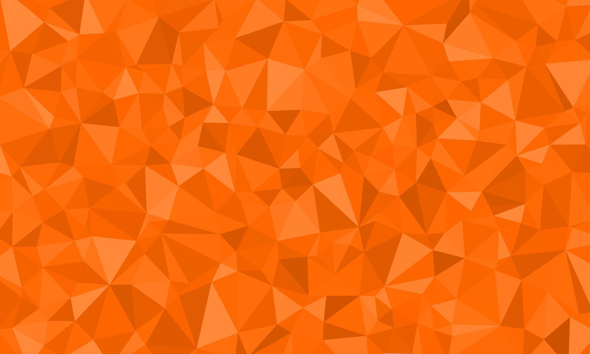 Orange flat polygon abstract shape. Irregular triangle pattern element texture design. Suitable ...
