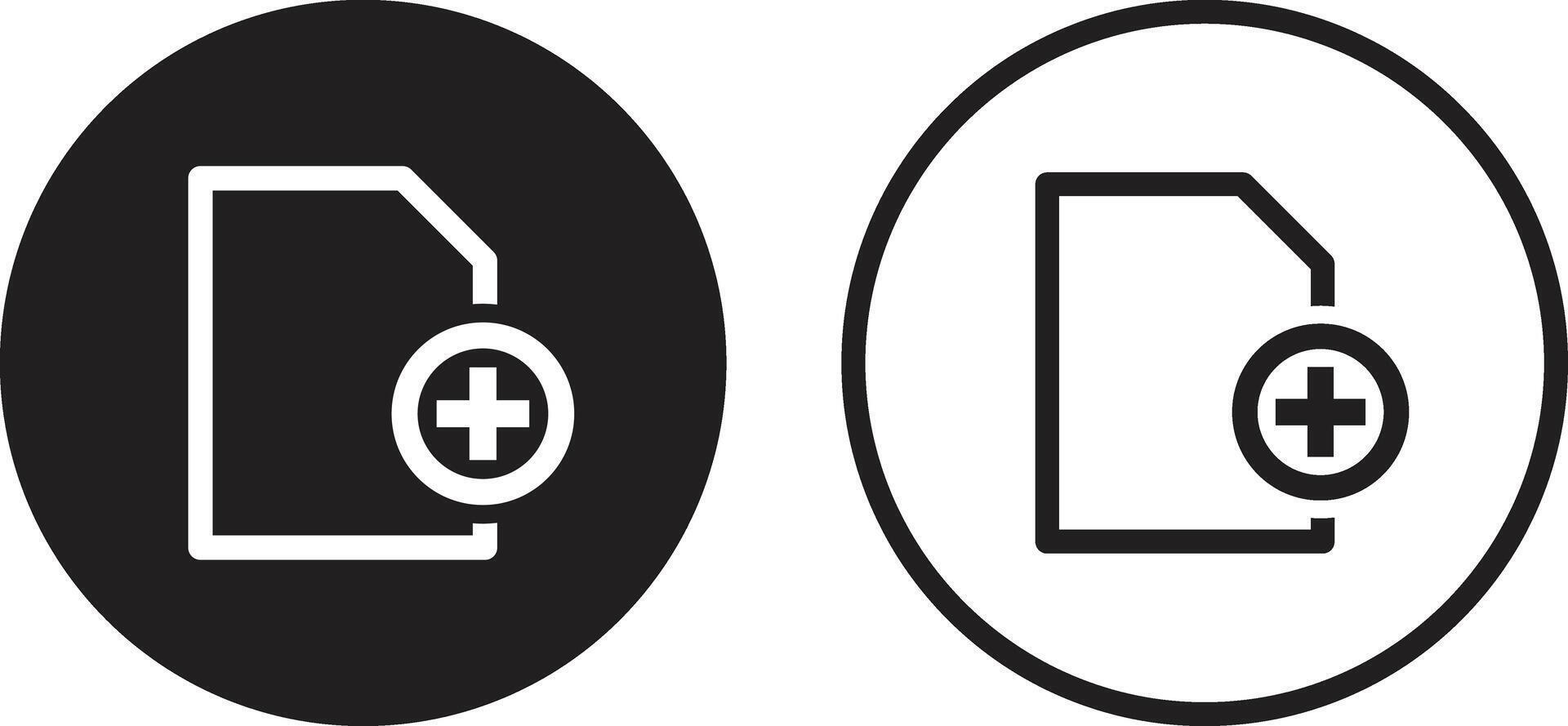 Add document icon set in two styles . Add file icon . Upload file icon ...