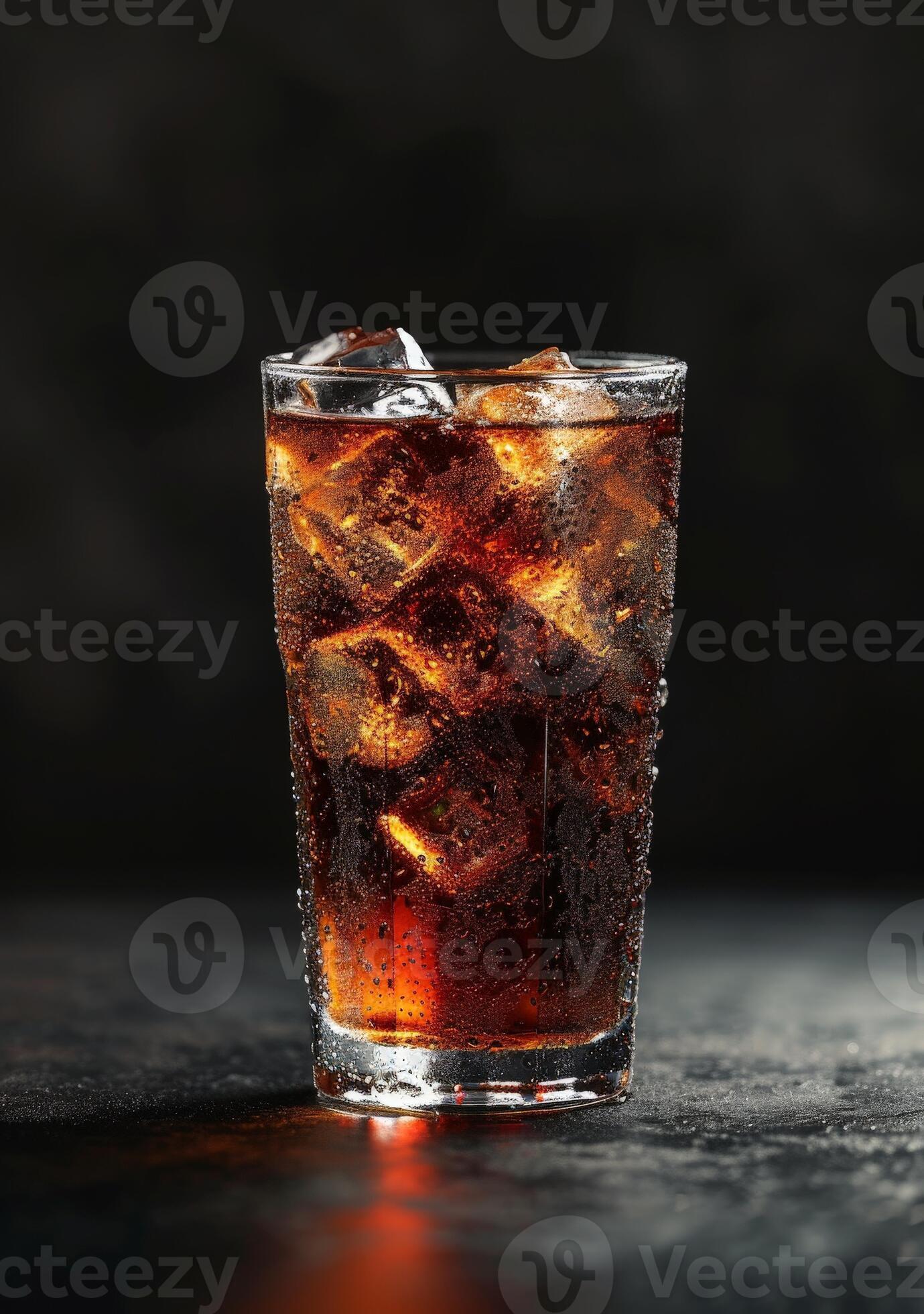 Refreshing cold cola drink with ice cubes 52998341 Stock Photo at Vecteezy
