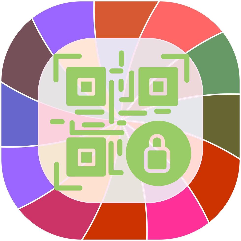 QR Code Encryption Icon Design 53005977 Vector Art at Vecteezy