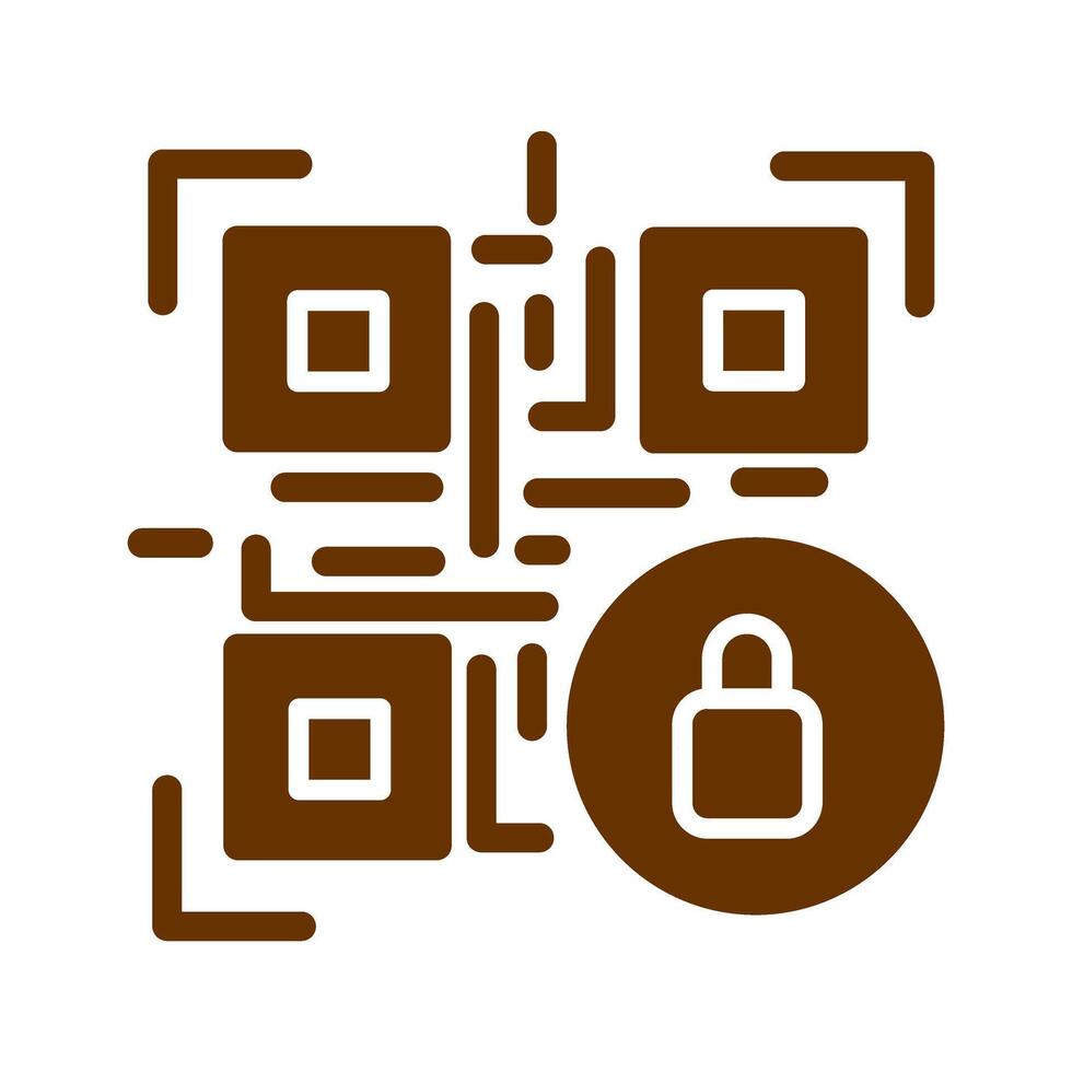 QR Code Encryption Icon Design 53008136 Vector Art at Vecteezy