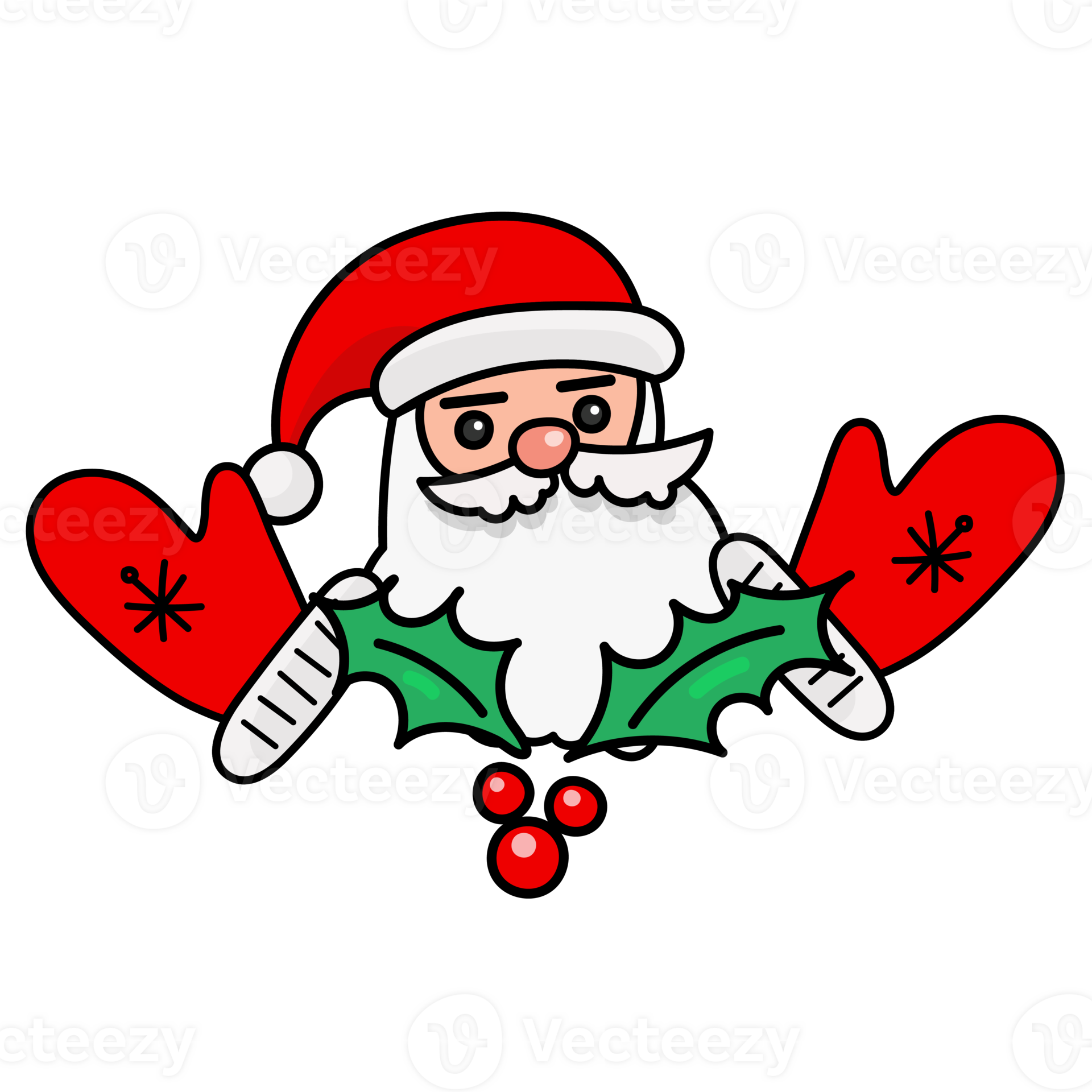 Santa claus. Christmas doodleshand drawn 53016646 PNG