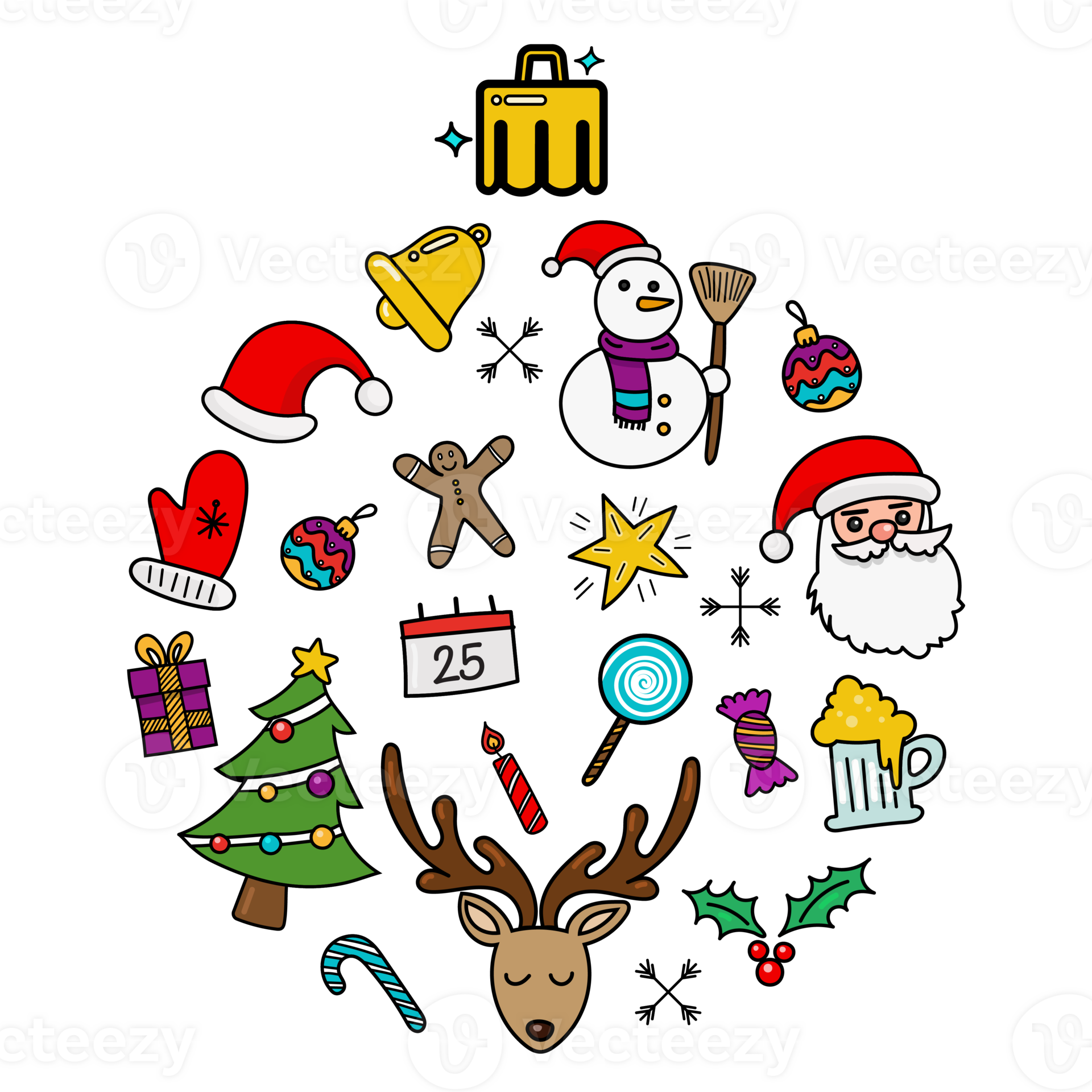 Christmas decoration in shape of christmas ball. 53016655 PNG