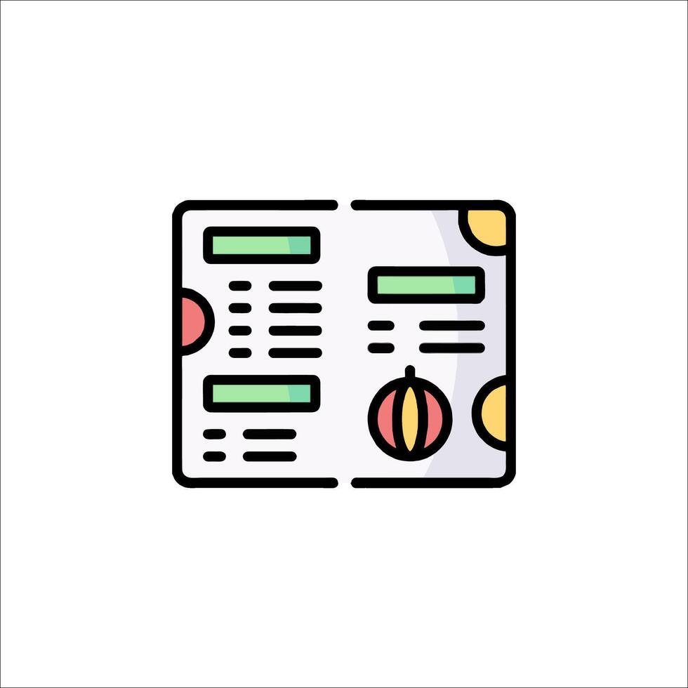 A menu icon with a menu and a menu bar 53034318 Vector Art at Vecteezy