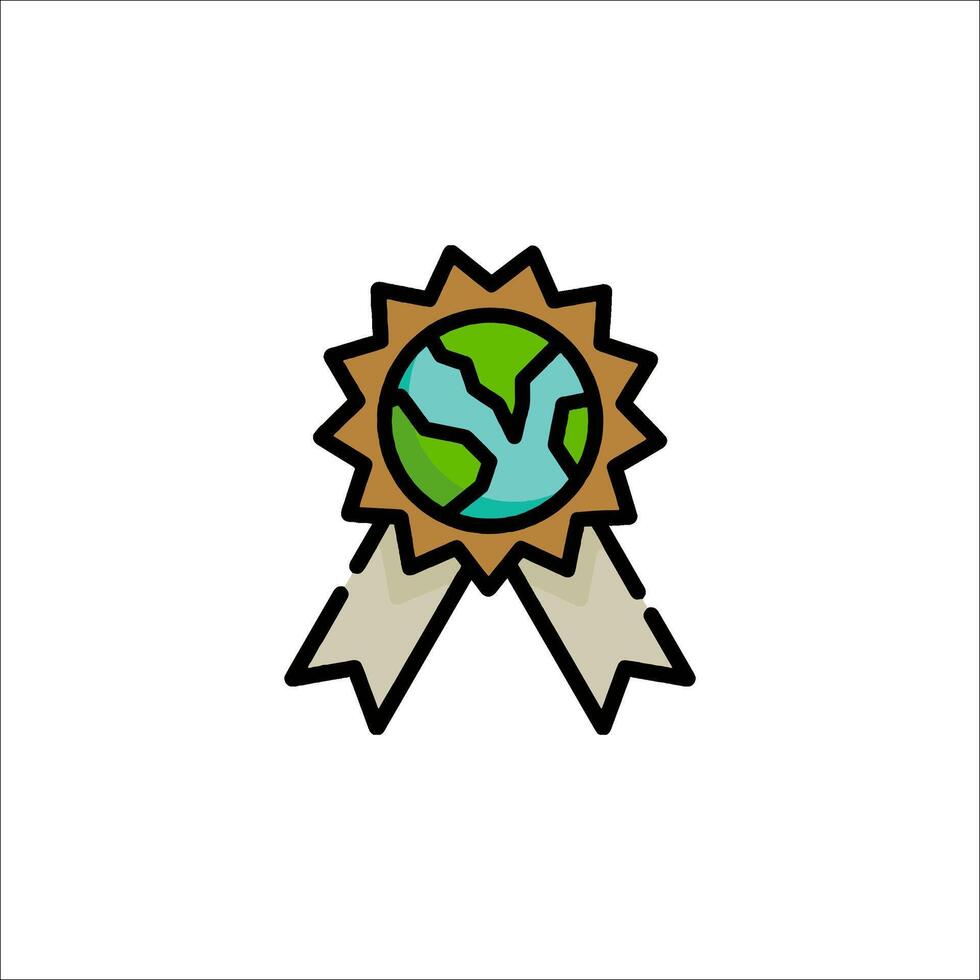 Earth day award icon illustration 53036117 Vector Art at Vecteezy