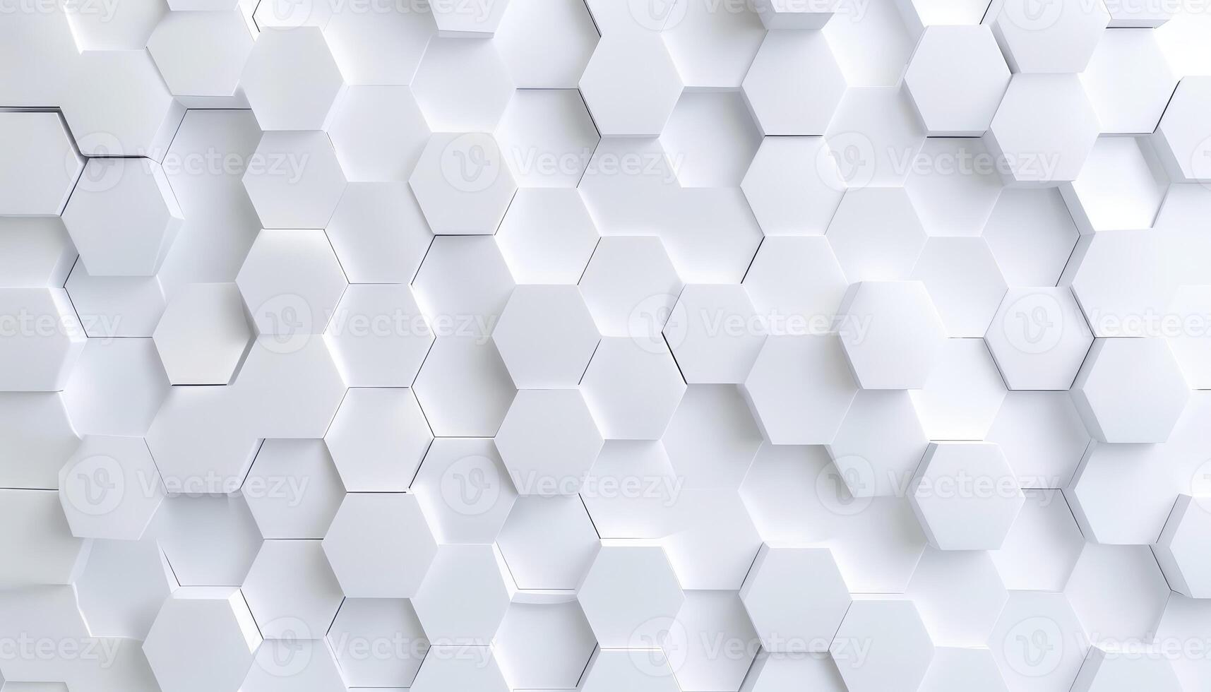 White Hexagon Pattern Abstract Geometric Background 53045284 Stock ...
