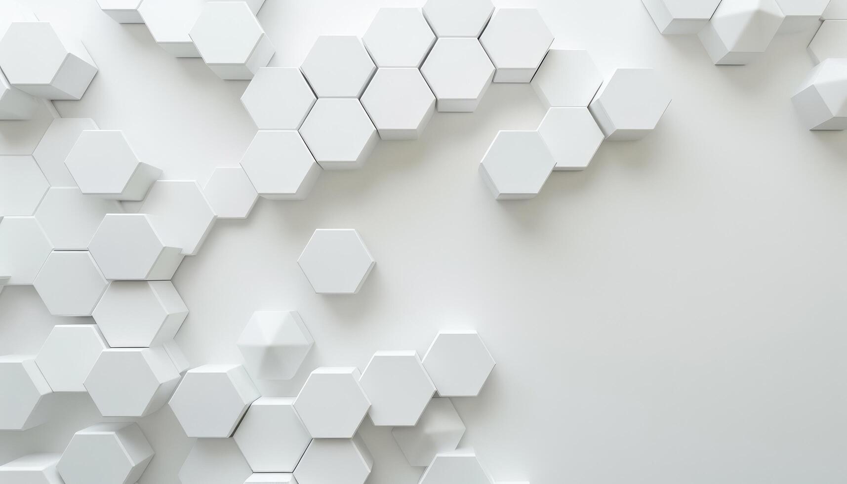 Abstract White Hexagon Pattern on a White Background 53045422 Stock ...