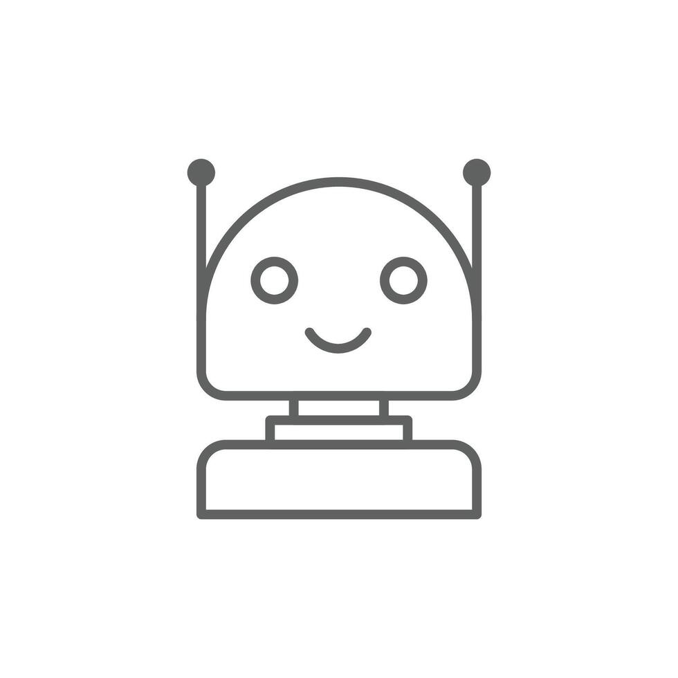 AI chatbot isolated icon, AI customer service bot. editable stroke ... AI chatbot isolated icon, AI customer service bot. editable stroke ...