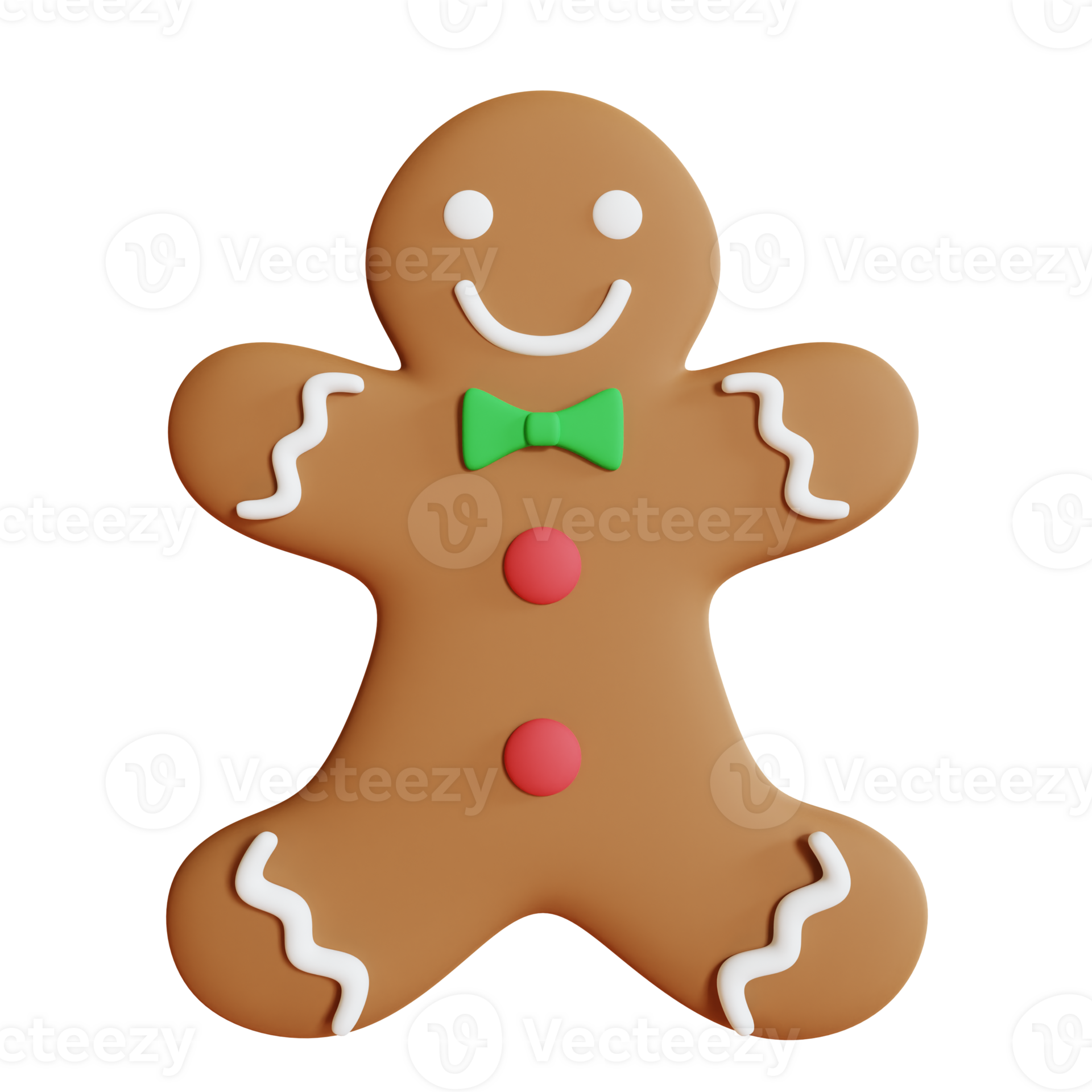 3D Gingerbread House Design with Sweet Details and Decorations 53066687 PNG