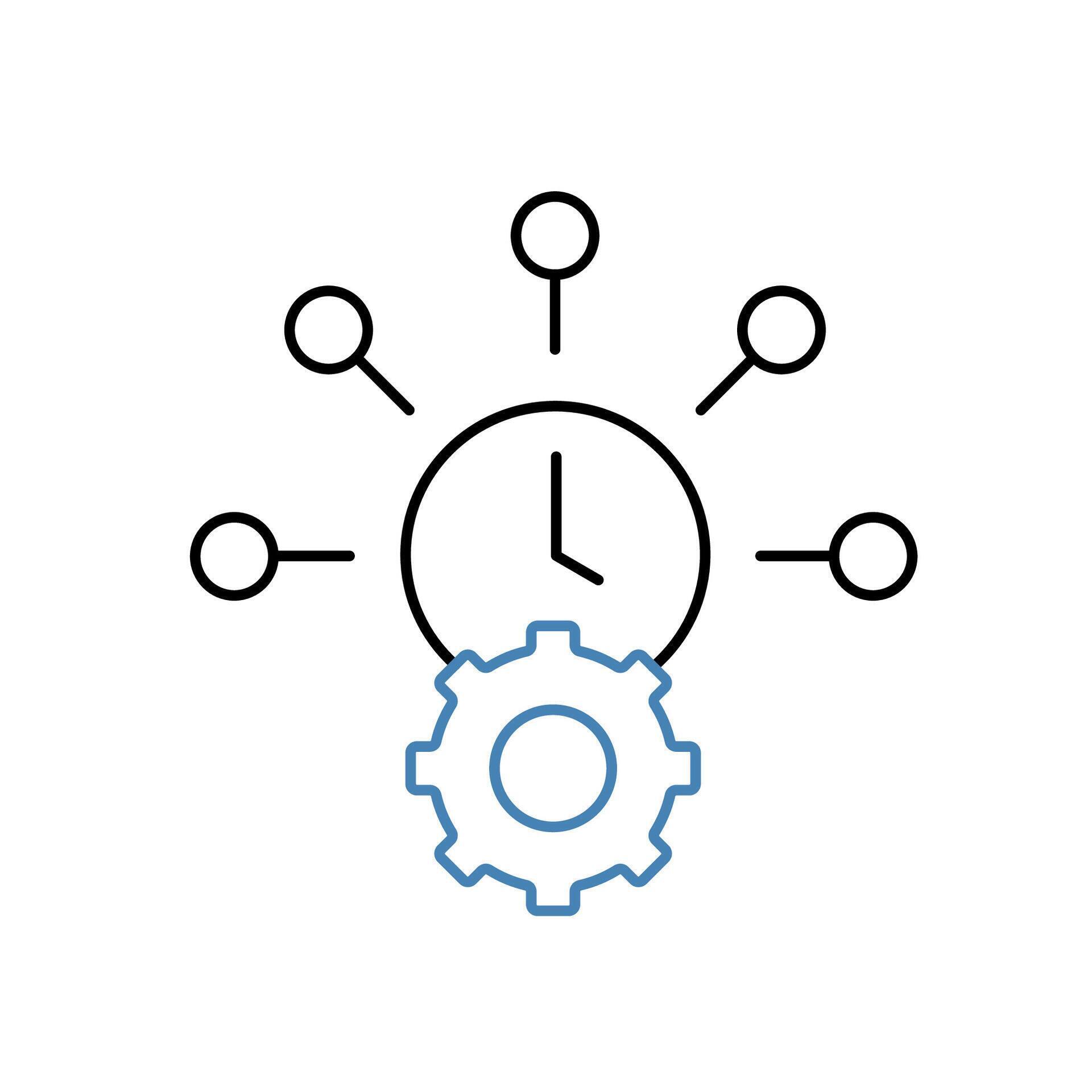 Time Management Concept Line Icon Simple Element Illustration Time Management Concept Outline