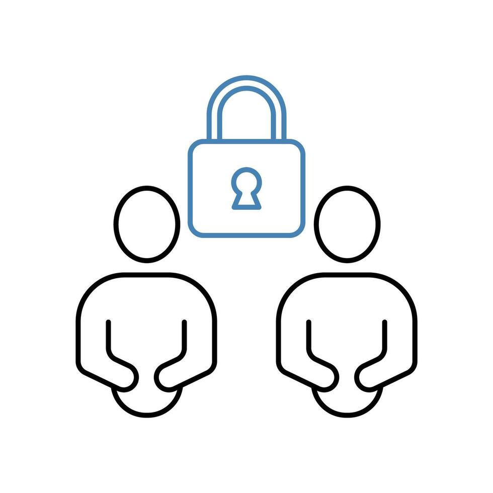 Privacy Concept Line Icon Simple Element Illustration Privacy Concept