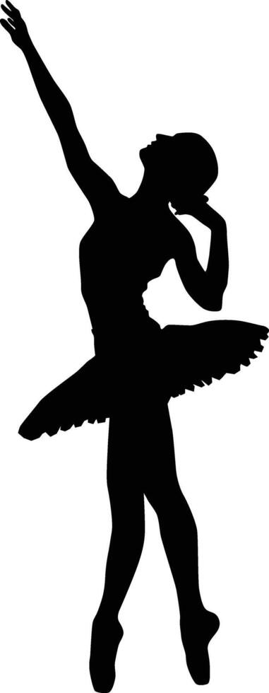 Pose Of Girl Doing Ballet 53069378 Vector Art At Vecteezy