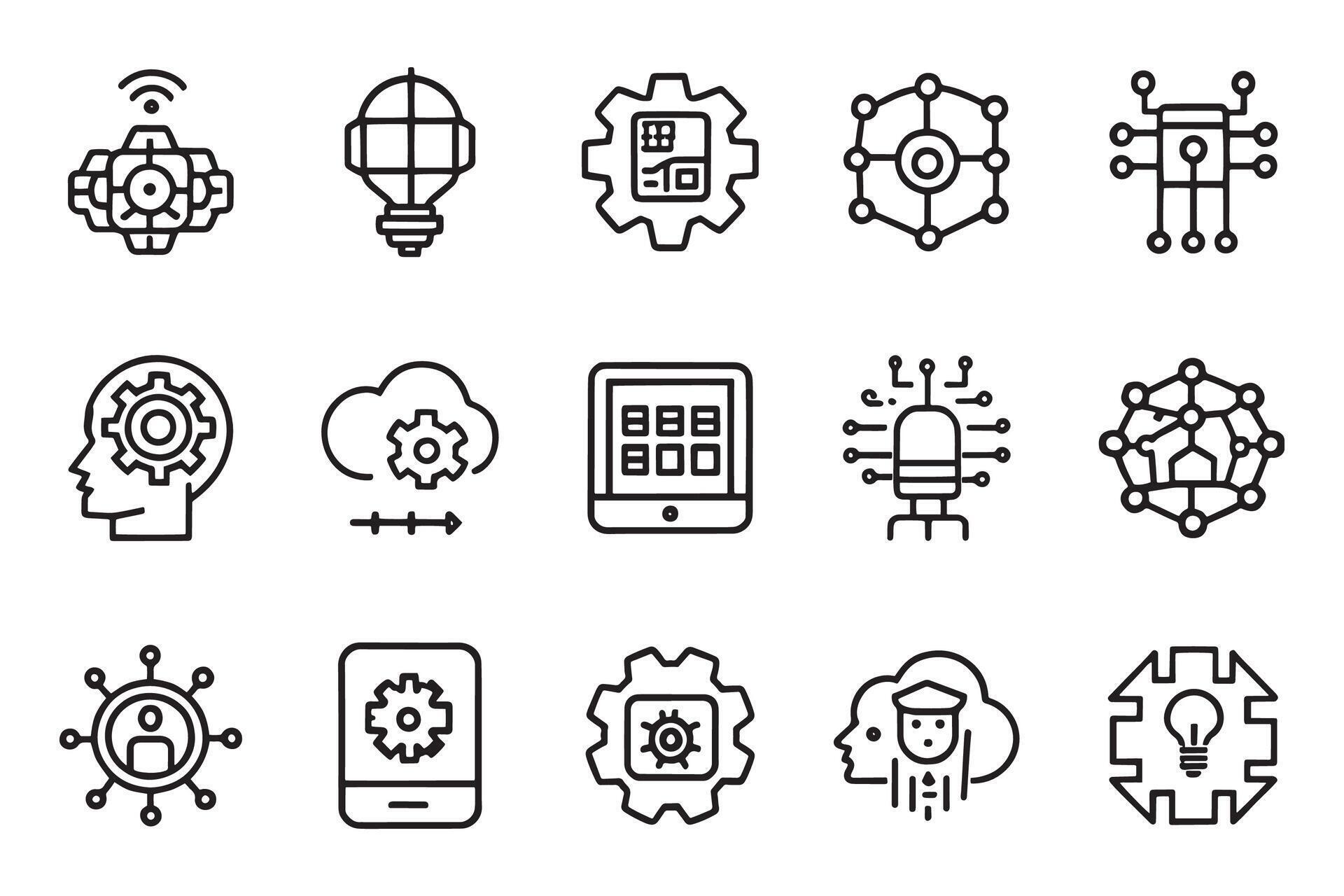 Machine Learning Digital Ai Technology Algorithm Smart Robotic And Cloud Computing Related