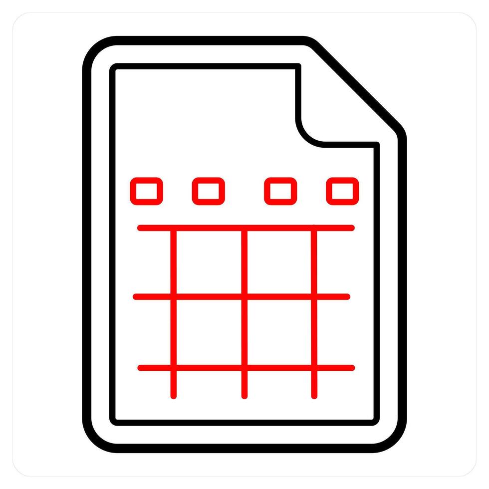 Excel Sheet and file icon concept 53070251 Vector Art at Vecteezy