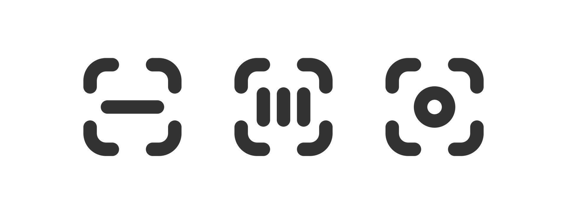 Scan Qr Code Icon Barcode Scanning Phone Identification Mobile Technology Identification Bar