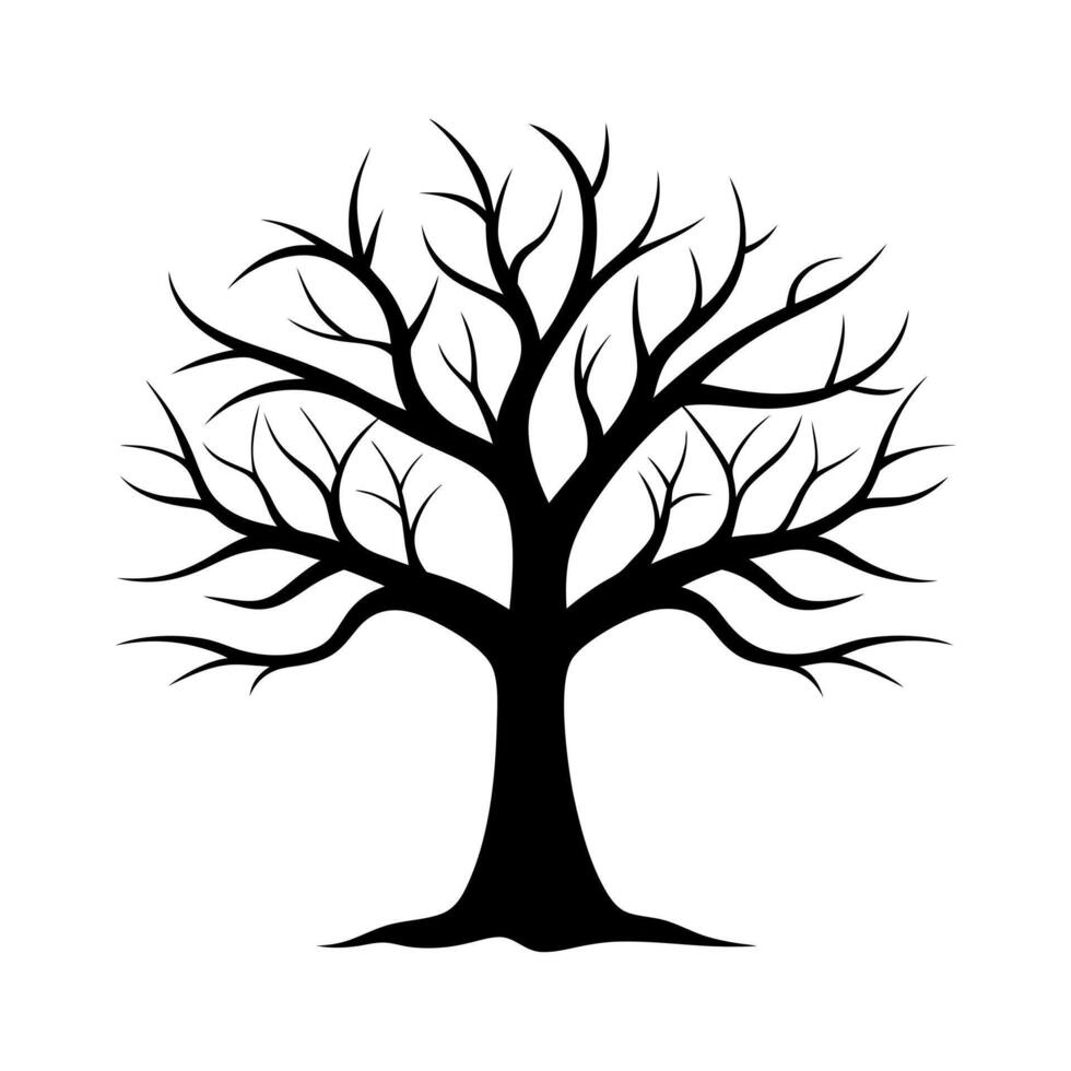 leafless tree silhouette icon design 53080897 Vector Art at Vecteezy