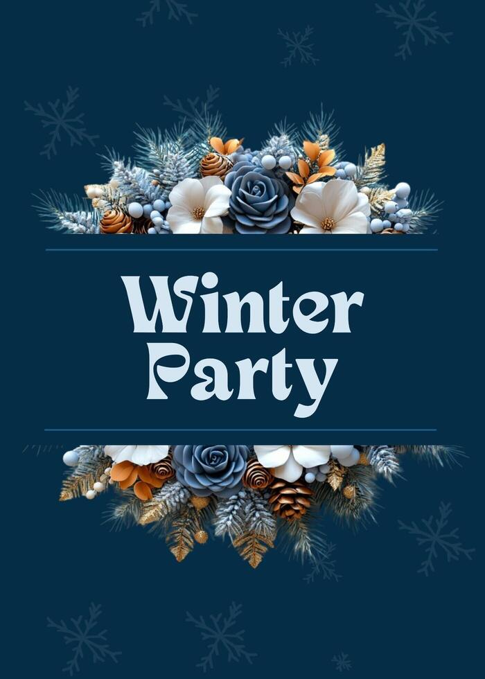 Winter Party Invitation 53085577 Template