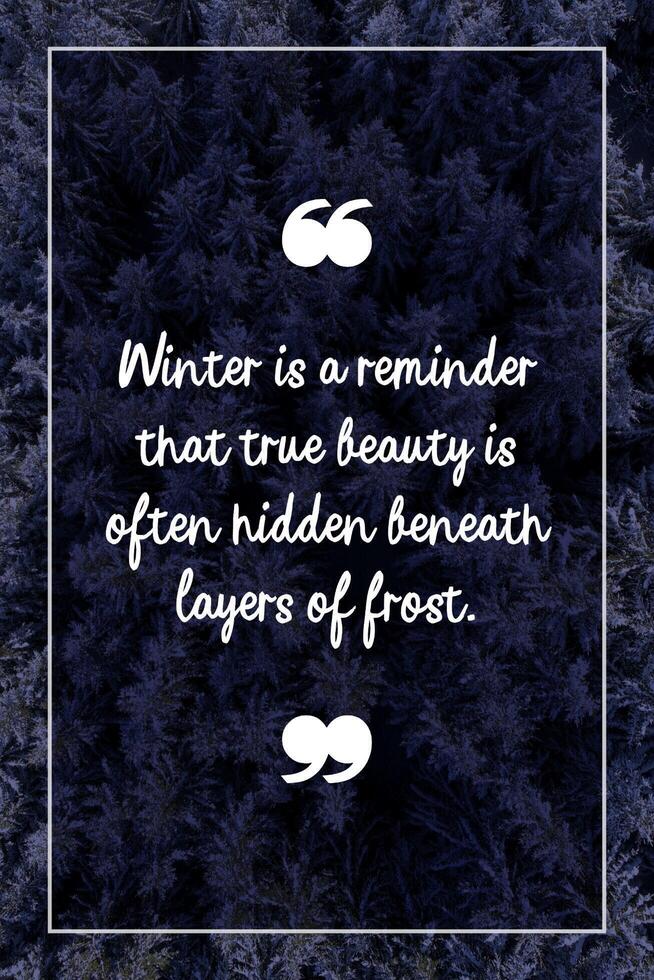 Blue Winter Season Quotes Pinterest Graphic 53085588 Template