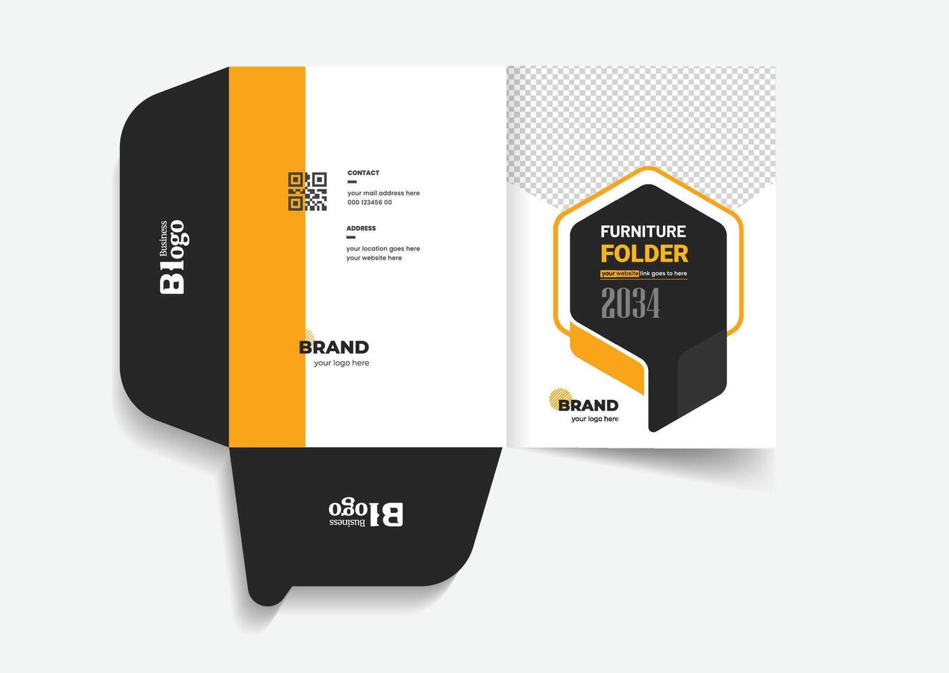 Presentation folder design template layout theme 53086587 Vector Art at ...