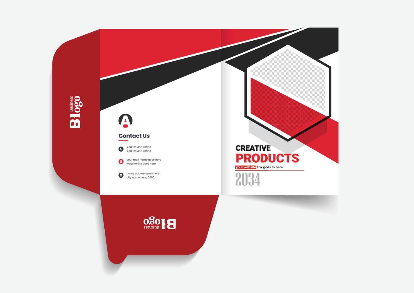 Presentation folder design layout theme 53086593 Vector Art at Vecteezy