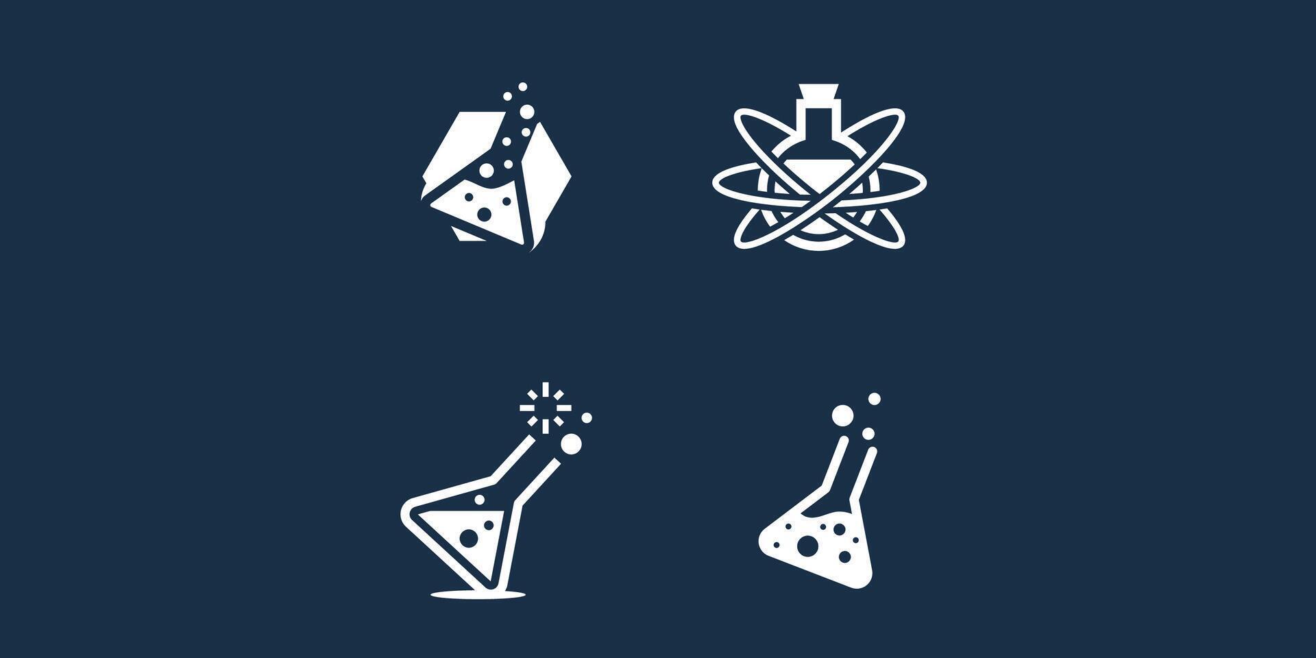 A set of four icons depicting different types of science 53086978 ...