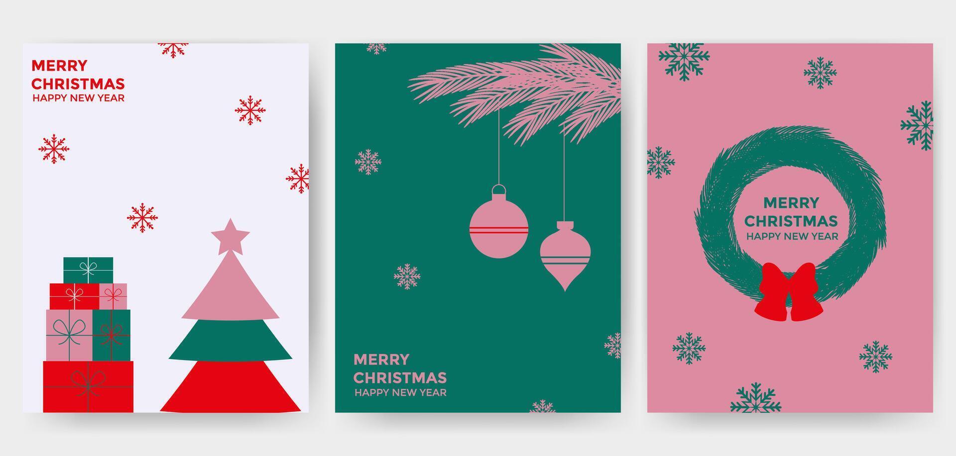 Set Of Merry Christmas Background 53088679 Vector Art At Vecteezy