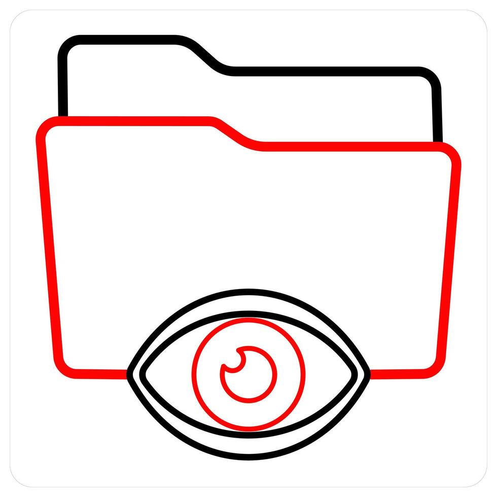 Private folder and file icon concept 53095363 Vector Art at Vecteezy