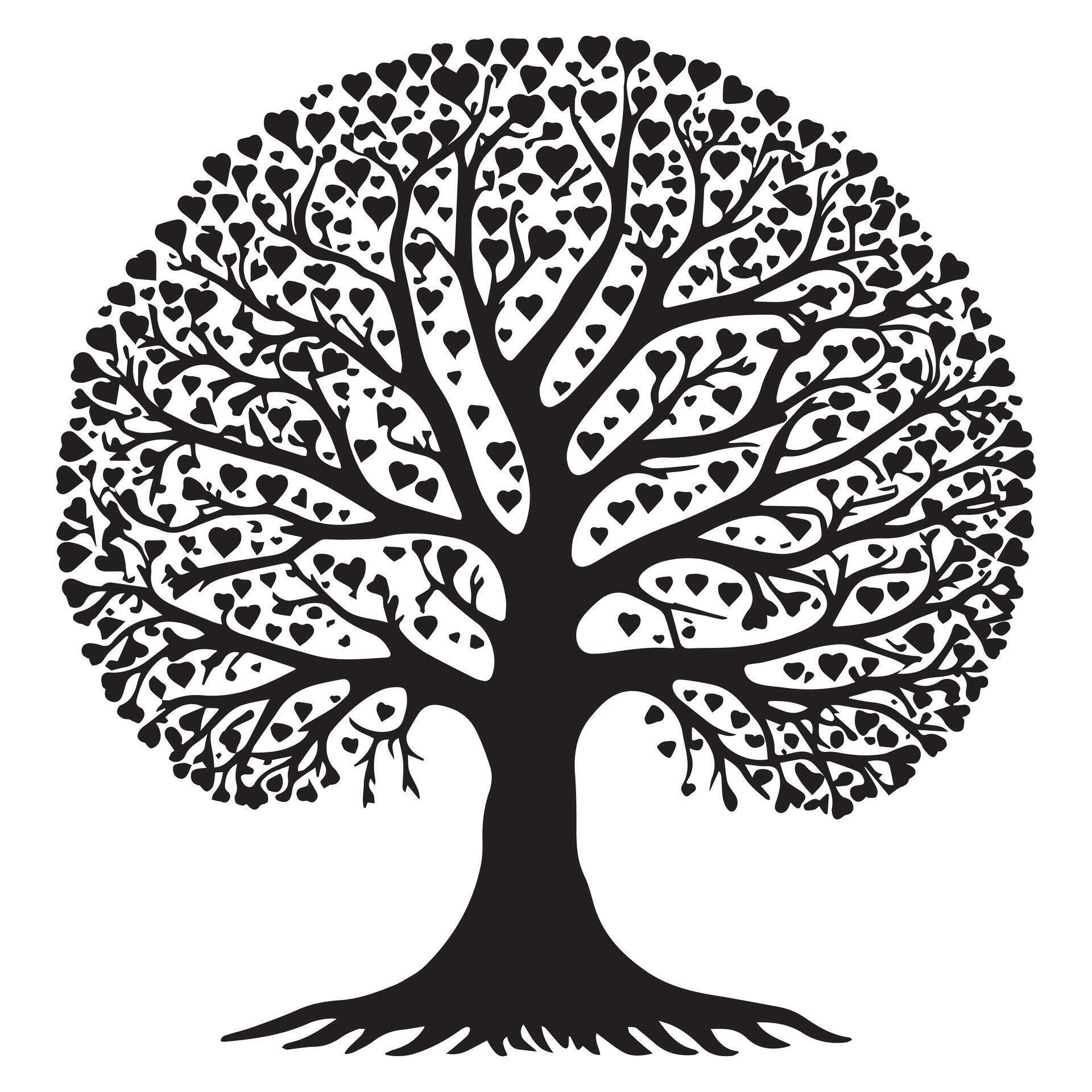 Tree Silhouette outline Design 53100464 Vector Art at Vecteezy