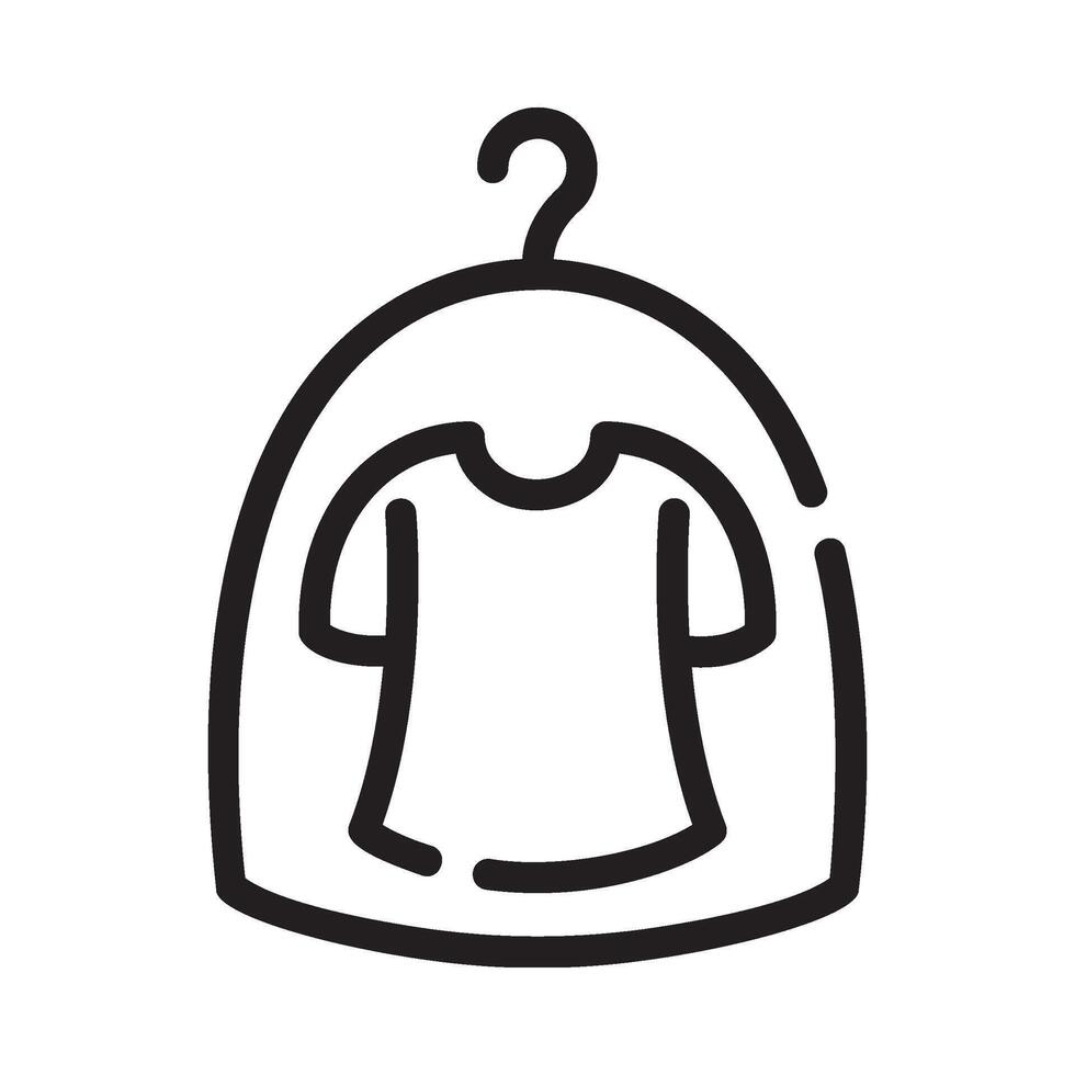 Laundry Bag Line Icon White Background 53103059 Vector Art At Vecteezy