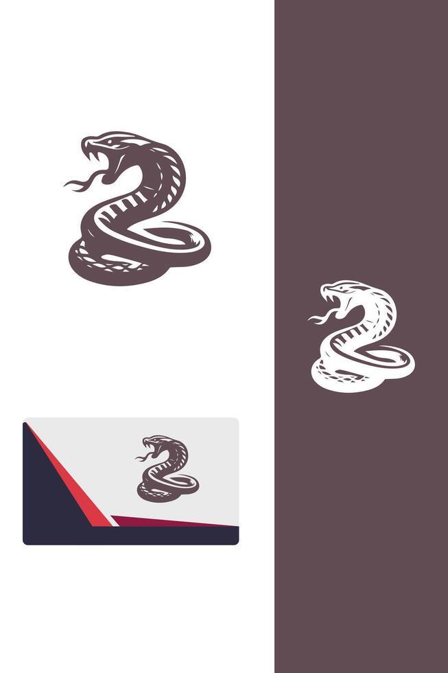 Raging Python fighting snakes logo 53126460 Vector Art at Vecteezy